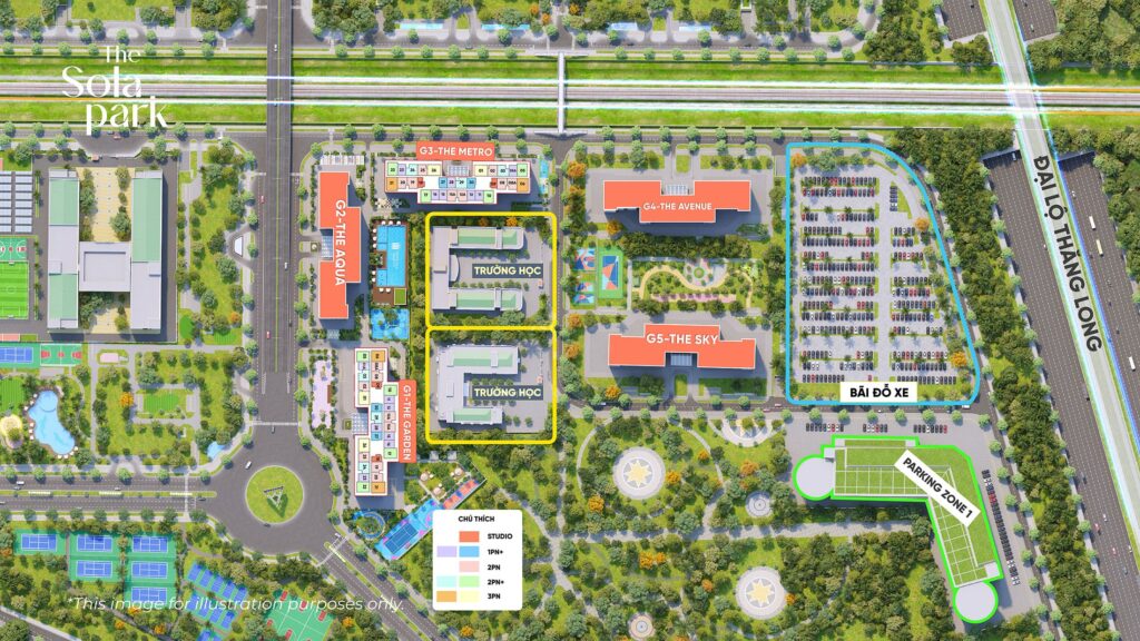 Chung cư The Sola Park | Cập nhật Bảng giá T5.2025